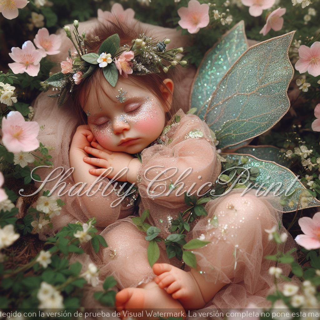 Sleeping Spring Fairy, Magic Fairy, Baby Forest Pixie, Clipart Pack ...