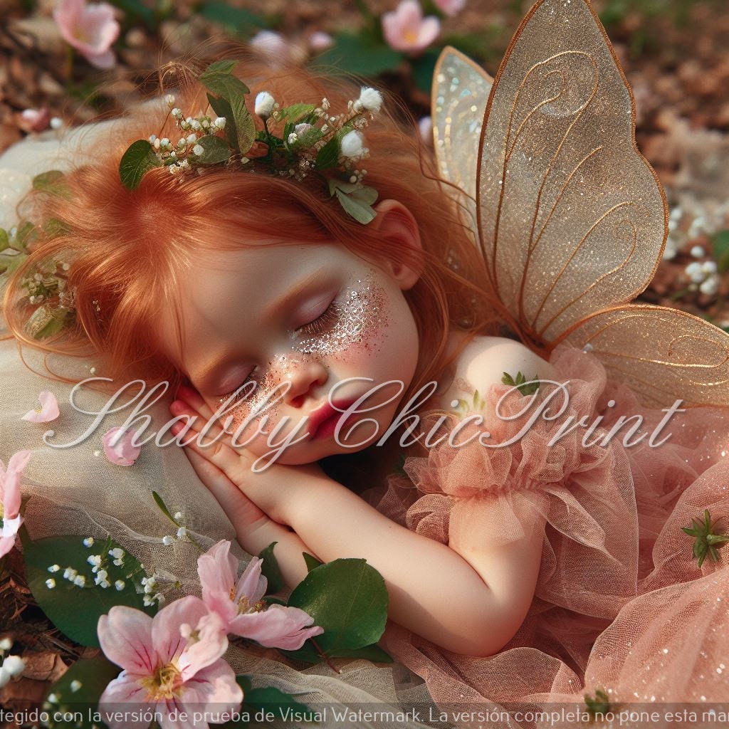Sleeping Spring Fairy, Magic Fairy, Baby Forest Pixie, Clipart Pack ...