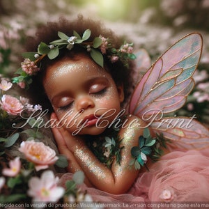 Sleeping Spring Fairy, Magic Fairy, Baby Forest Pixie, Clipart Pack ...
