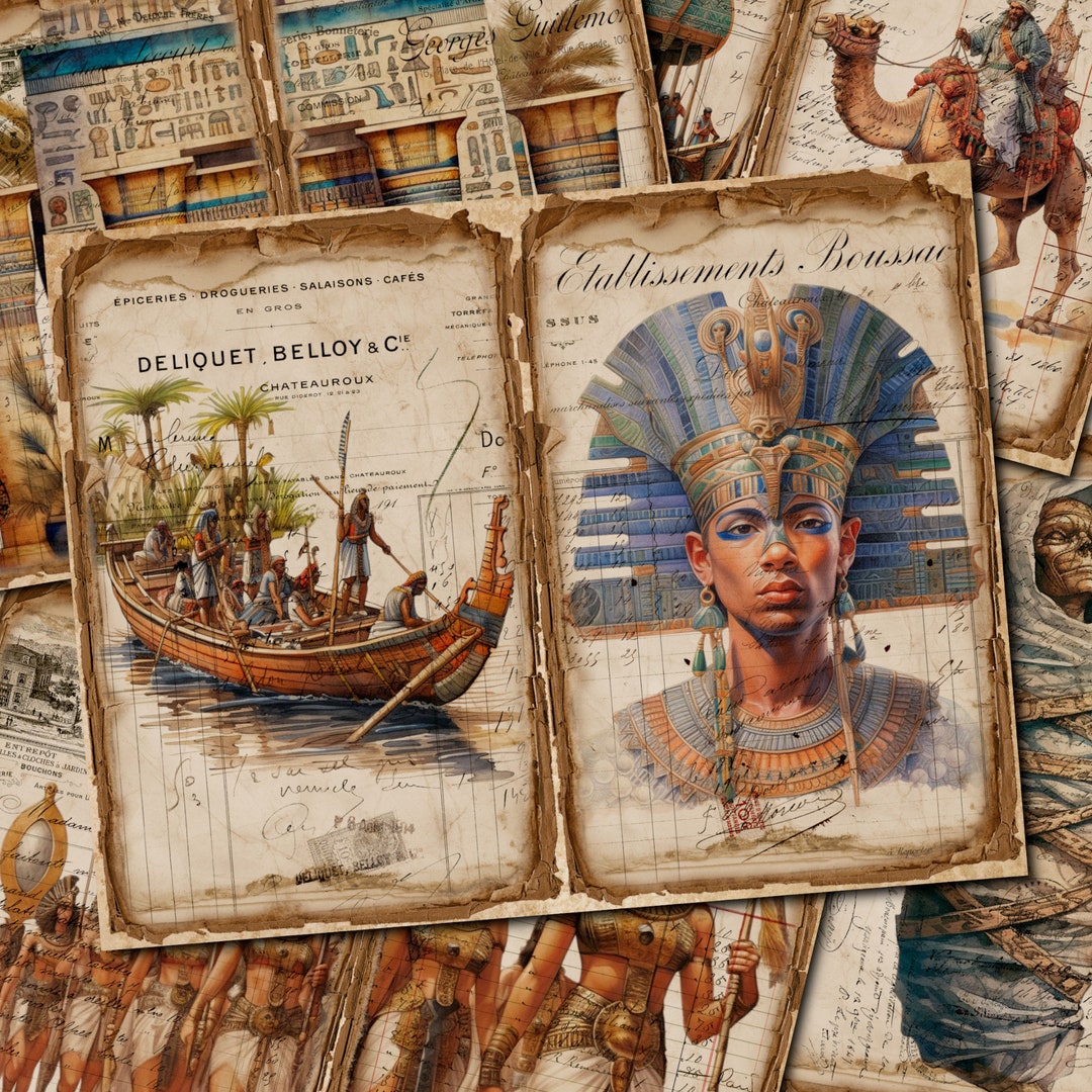 Junk Journal Printable, Ancient Egypt , Ancient Egypt Junk Journal ...