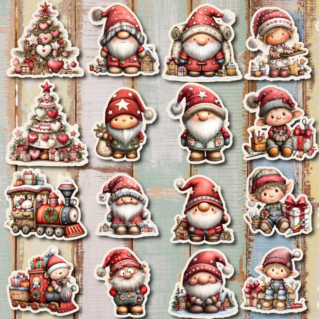 Christmas Fussy Cuts Junk Journal Kit 3: Vintage Cutouts Printable ...