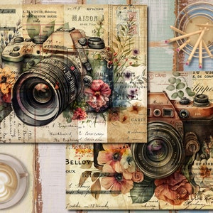 DIGITAL Photo Camera Junk Journal Kit – Vintage Printable Pages - Etsy