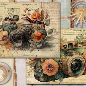DIGITAL Photo Camera Junk Journal Kit – Vintage Printable Pages - Etsy
