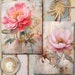 Pink Peony Collage Paper: Junk Journal Printable (digital Download) - Etsy