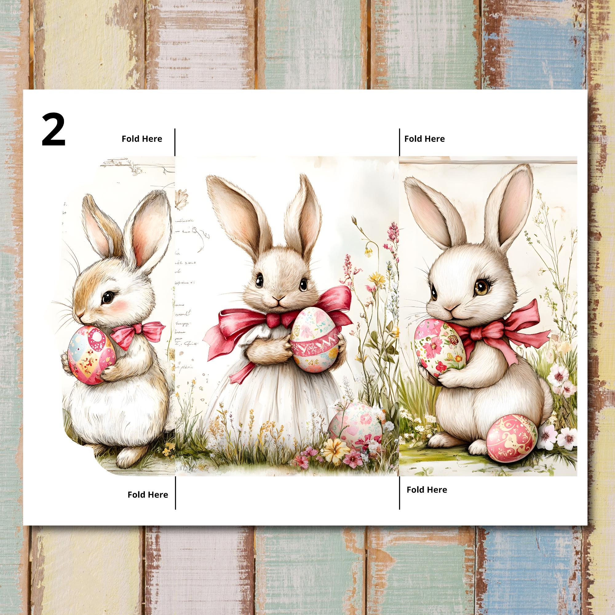 Easter Junk Journal Printable Folding Folio Craft Kit (digital Download ...