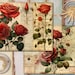 Red Roses Junk Journal Kit Vintage Journal Papers Rose Junk - Etsy