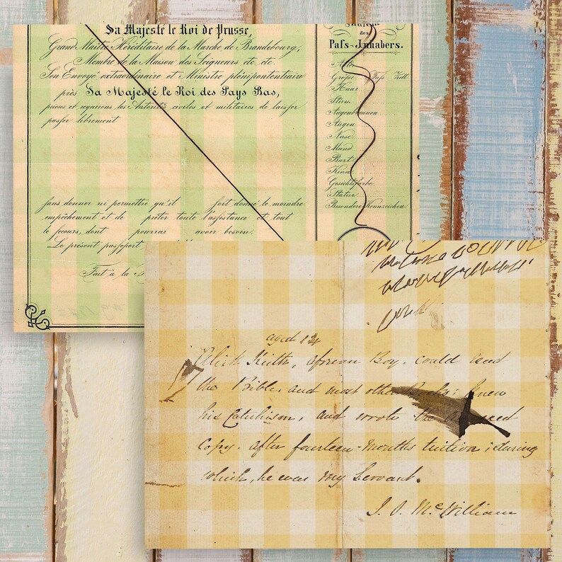 Pastel Gingham Digital Paper: Soft Plaid Scrapbook Backgrounds (digital ...