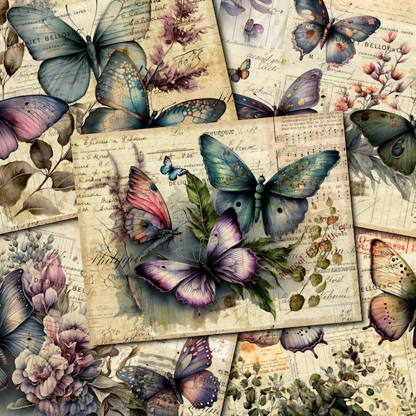 Butterfly Ephemera - Etsy