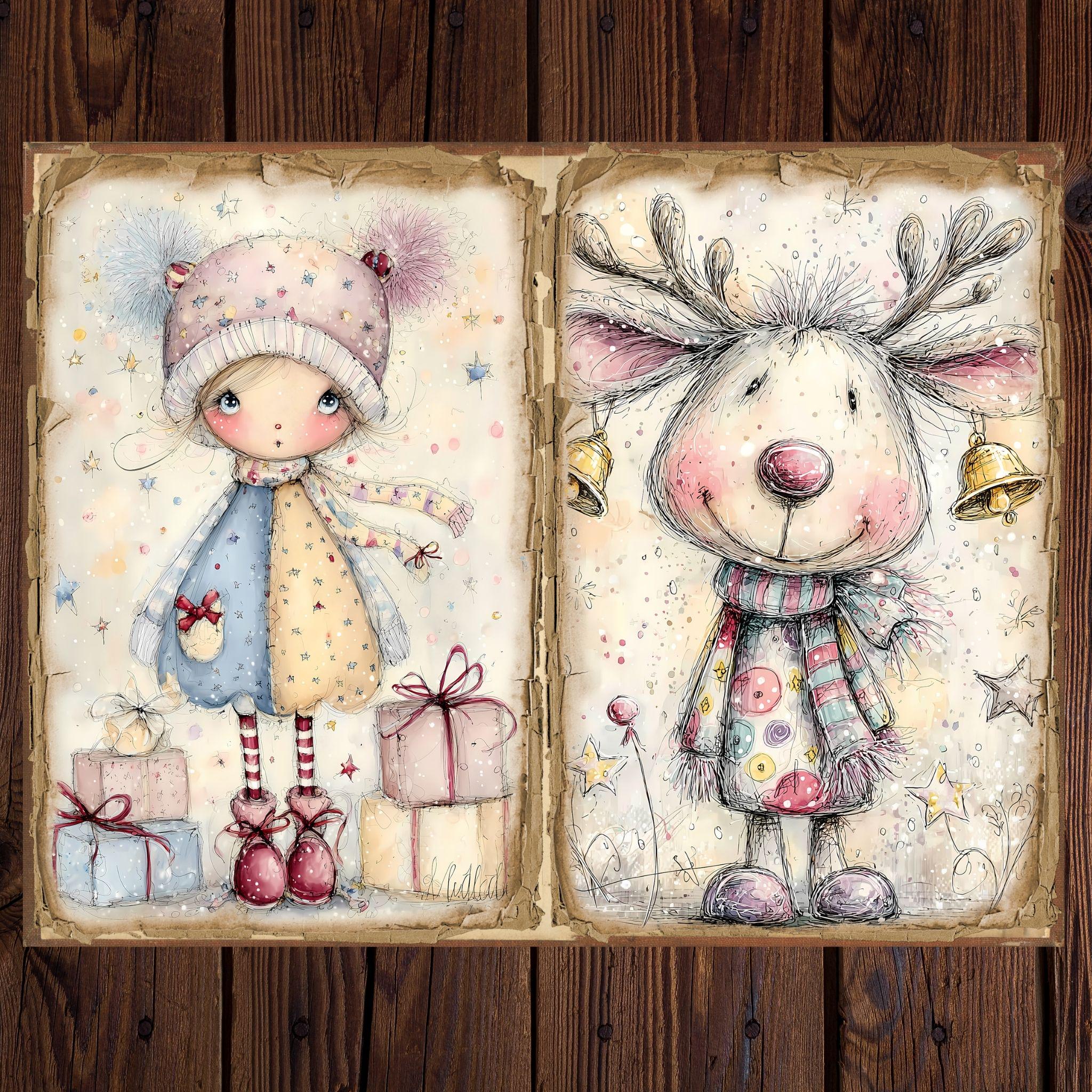 Merry Christmas Junk Journal Kit: December Daily Pages (digital ...
