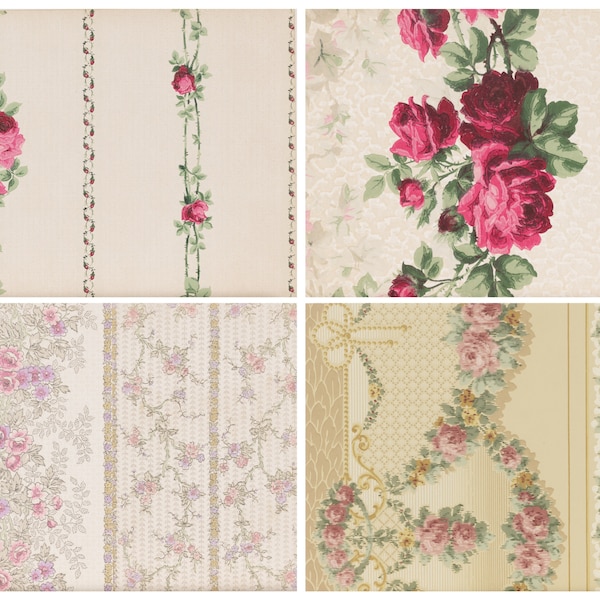 Authentic Antique Wallpaper - Etsy