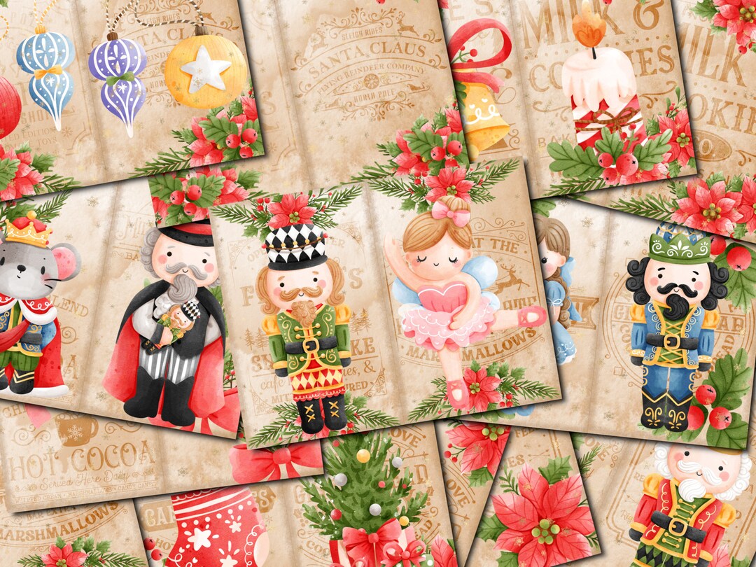 Nutcracker Junk Journal Kit Christmas Journal Digital Kit - Etsy