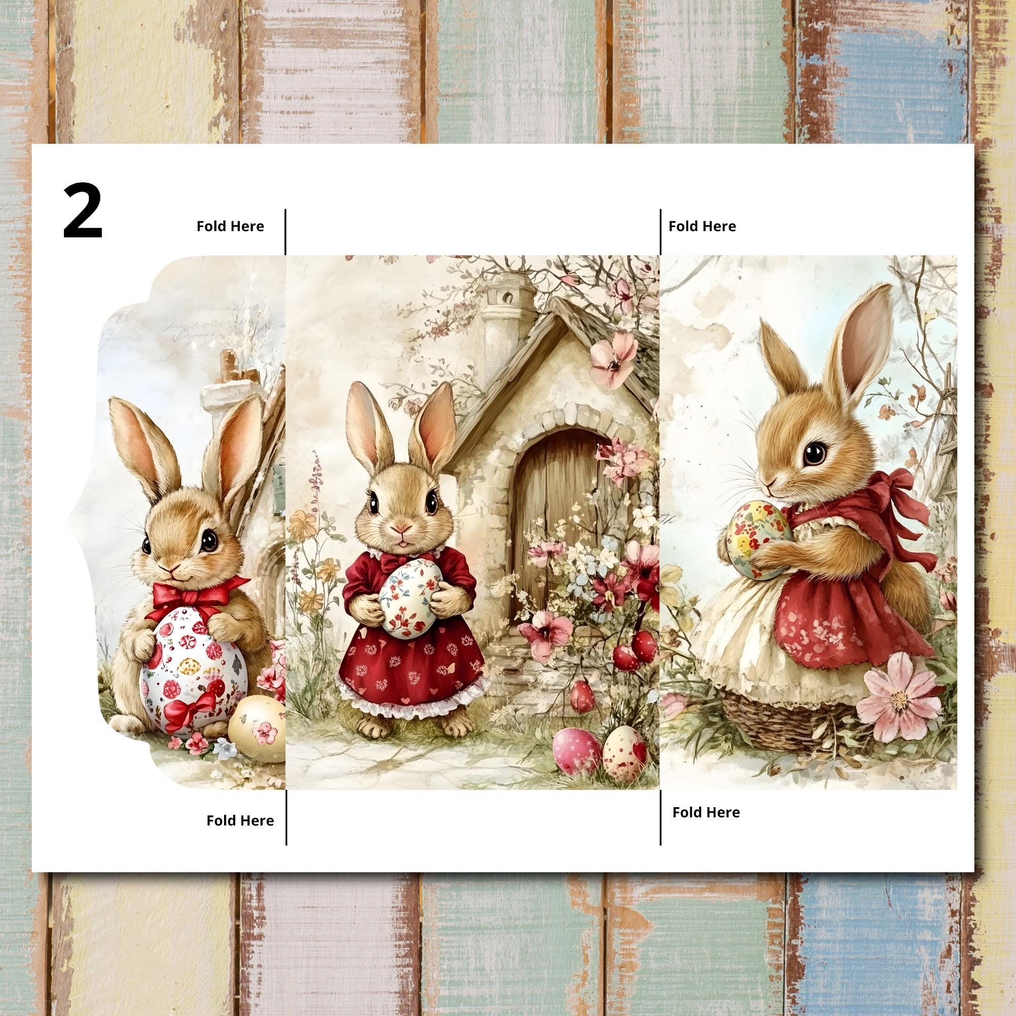 Easter Junk Journal Printable Folding Folio Craft Kit 2 (digital ...