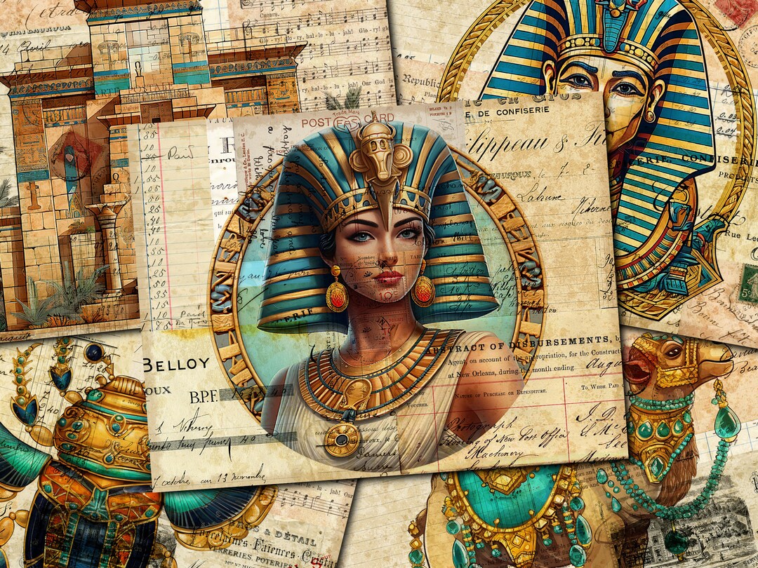 Junk Journal Printable, Ancient Egypt , Vintage Journal Papers, Ancient ...