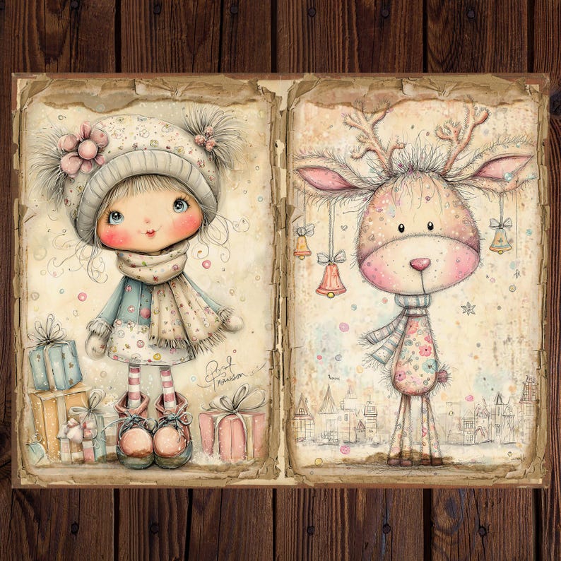 Merry Christmas Junk Journal Kit: December Daily Pages (digital ...