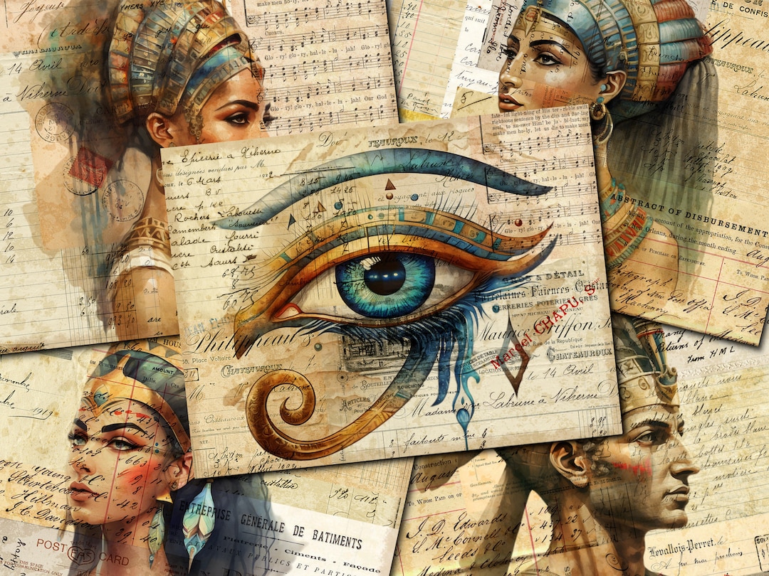 Junk Journal Printable, Ancient Egypt , Vintage Journal Papers, Ancient ...