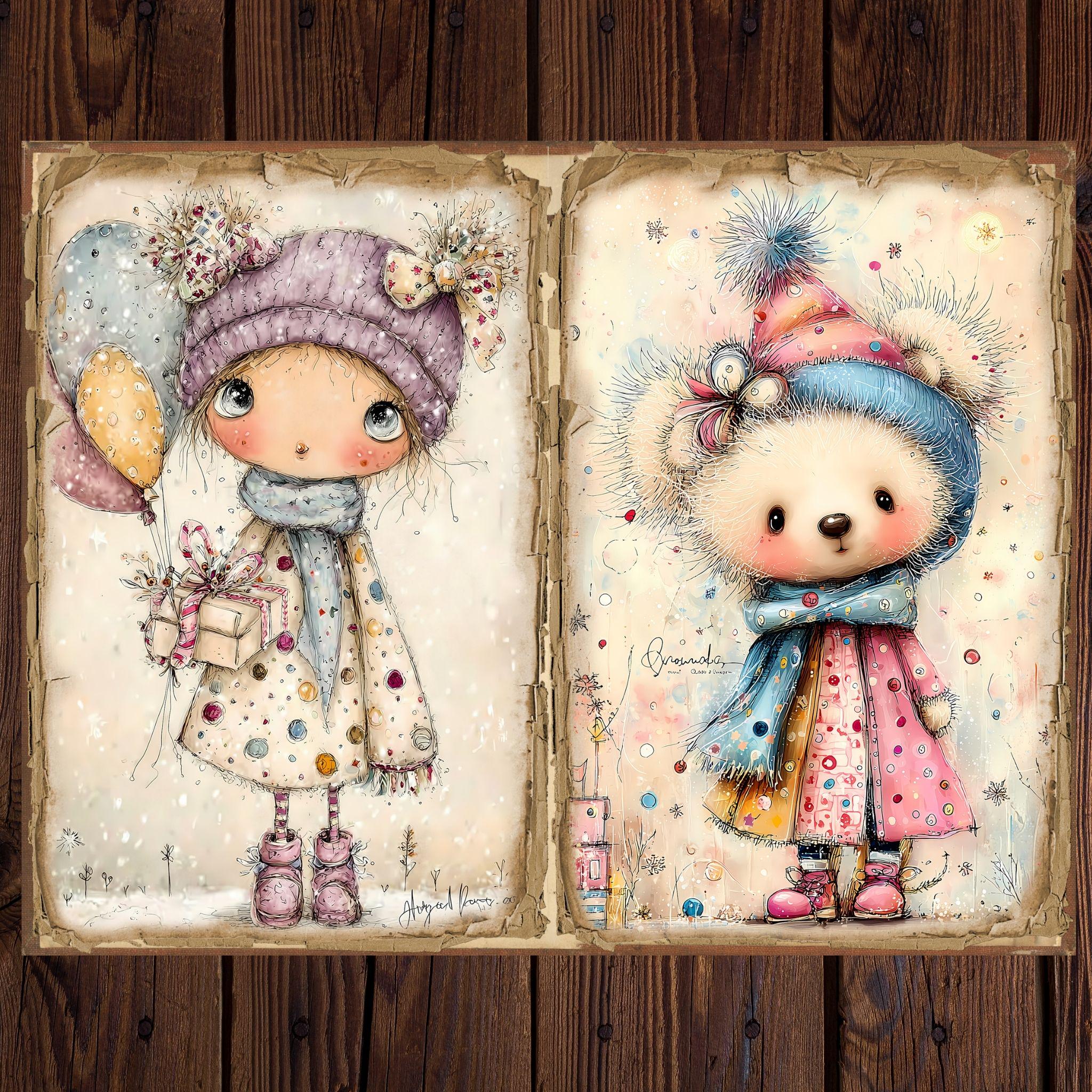 Merry Christmas Junk Journal Kit: December Daily Pages (digital ...