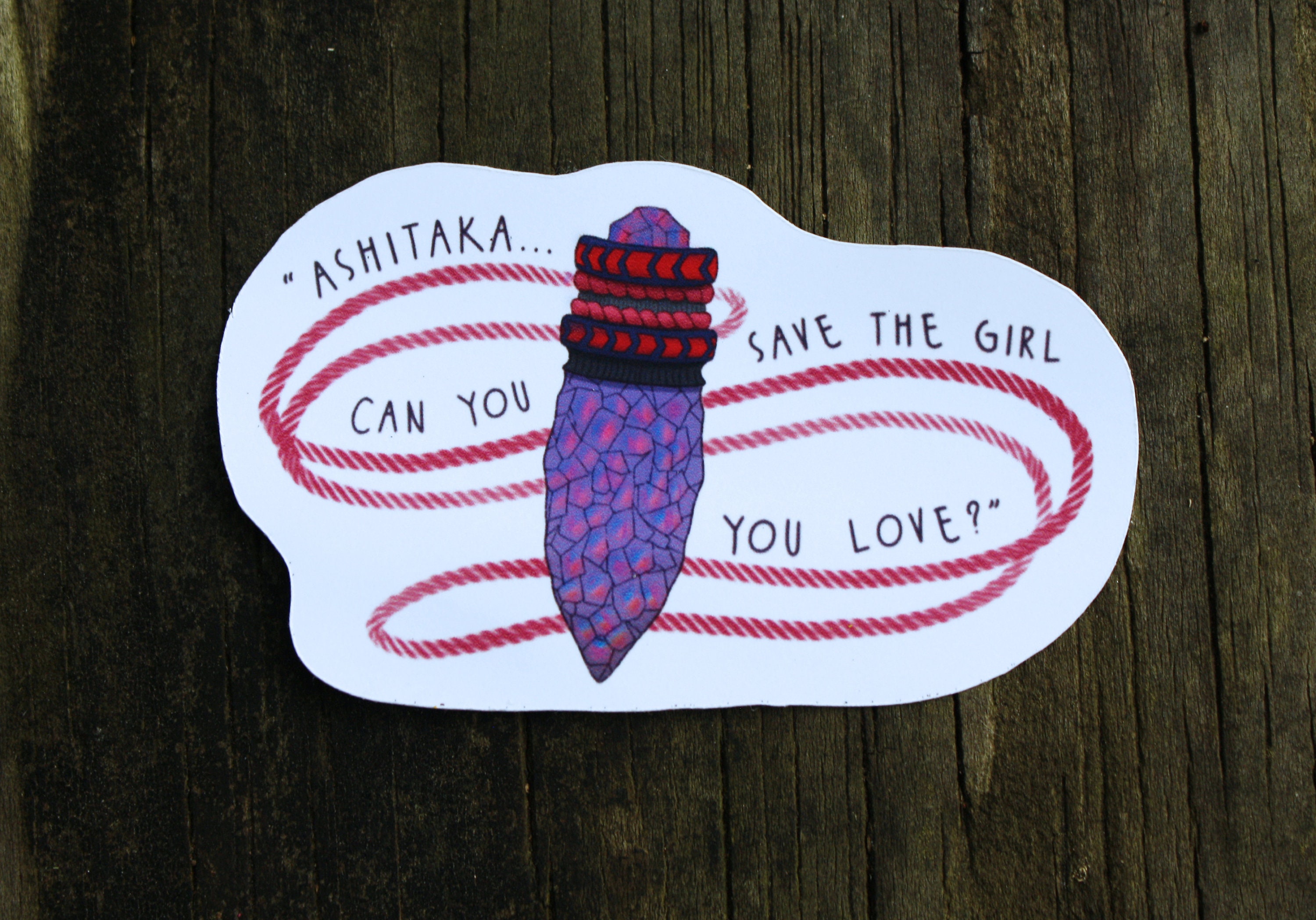 Crystal Dagger Princess Mononoke Sticker - Etsy