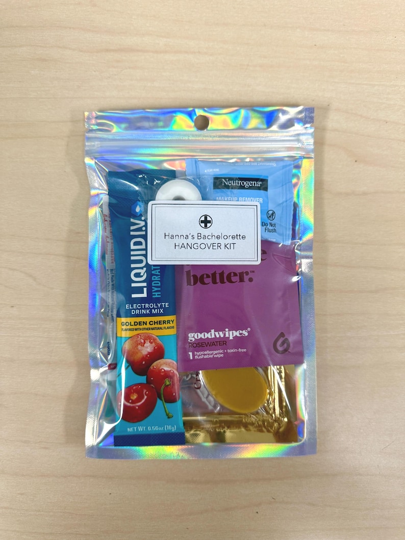 Party Favor Hangover Kit | Self Care Kit | Recovery Kit for ...