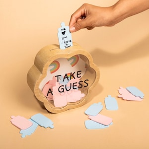 Gender Reveal Voting Rainbow Cloud Box - Etsy