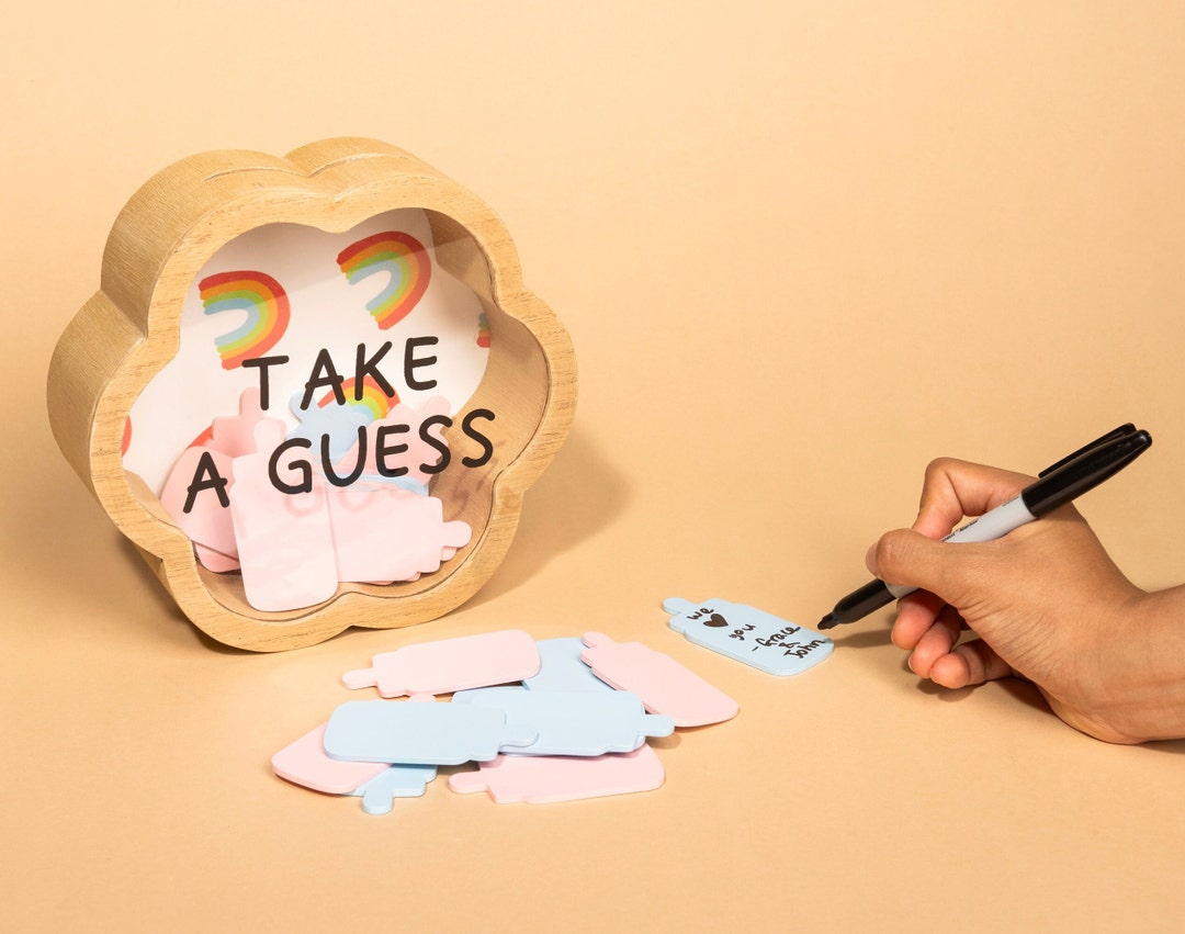 Gender Reveal Voting Rainbow Cloud Box - Etsy
