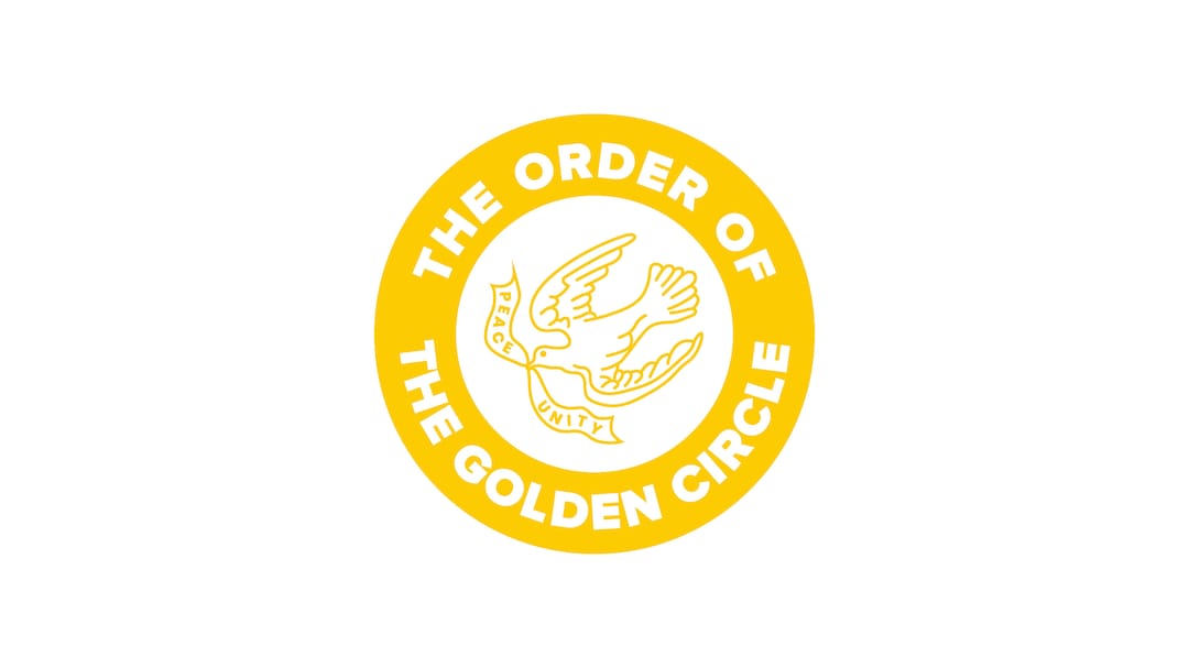 Golden Circle Transparent Sticker - Etsy