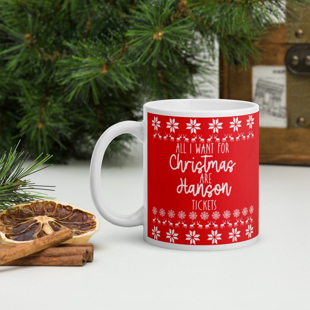 Hanson | Hanson Band | Ugly Christmas Sweater Mug | Christmas Mug ...