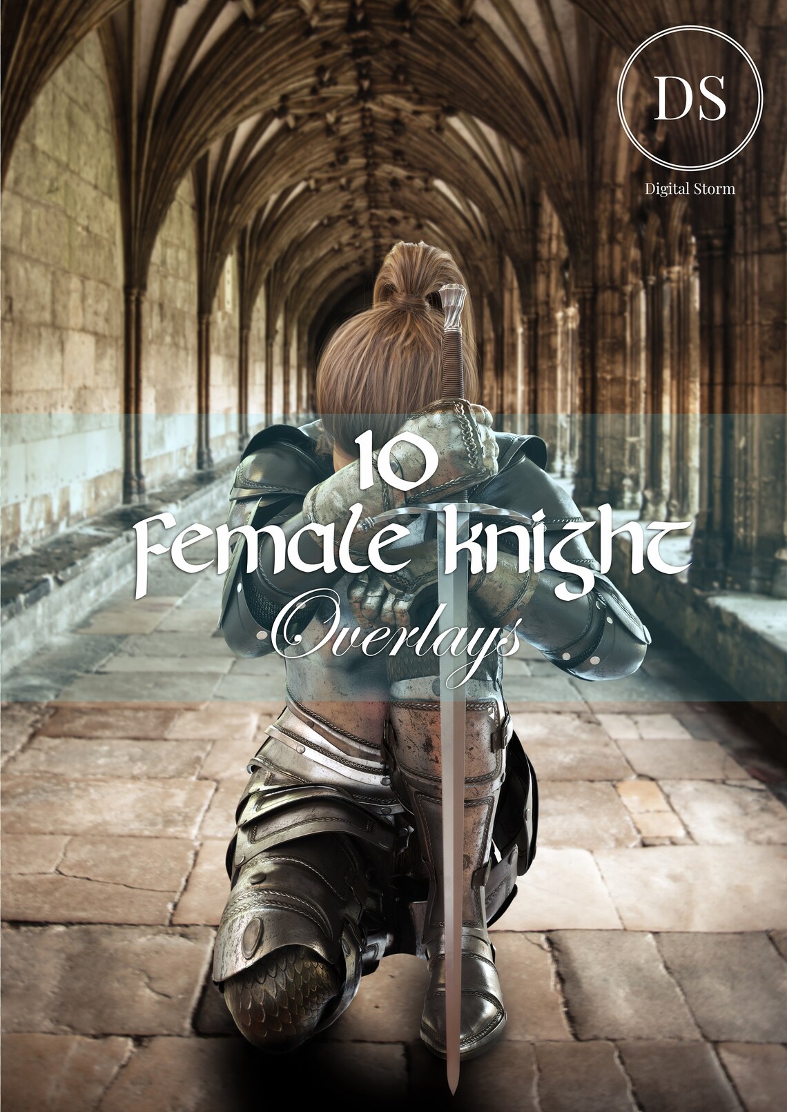 10 Female Knight Poses, Medieval Warrior , Png Transparent Overlays ...
