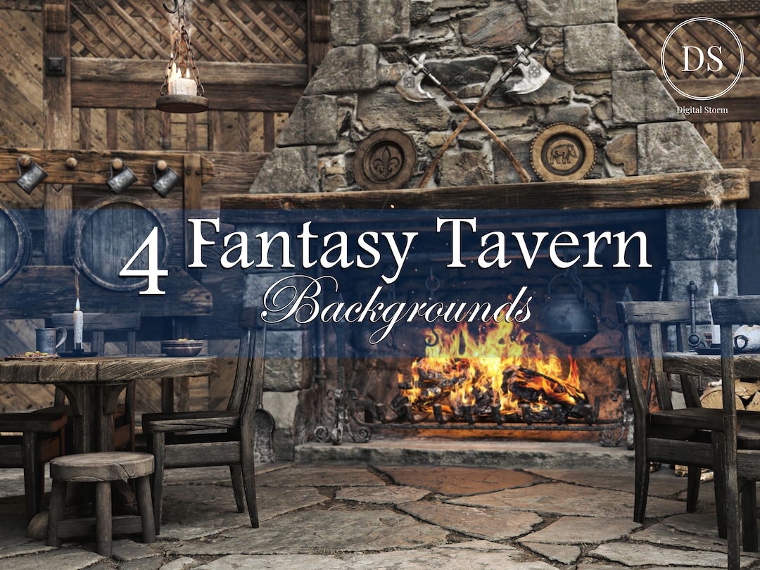 Fantasy Tavern Backgrounds. Medieval Bar Backdrops. Middle Ages ...