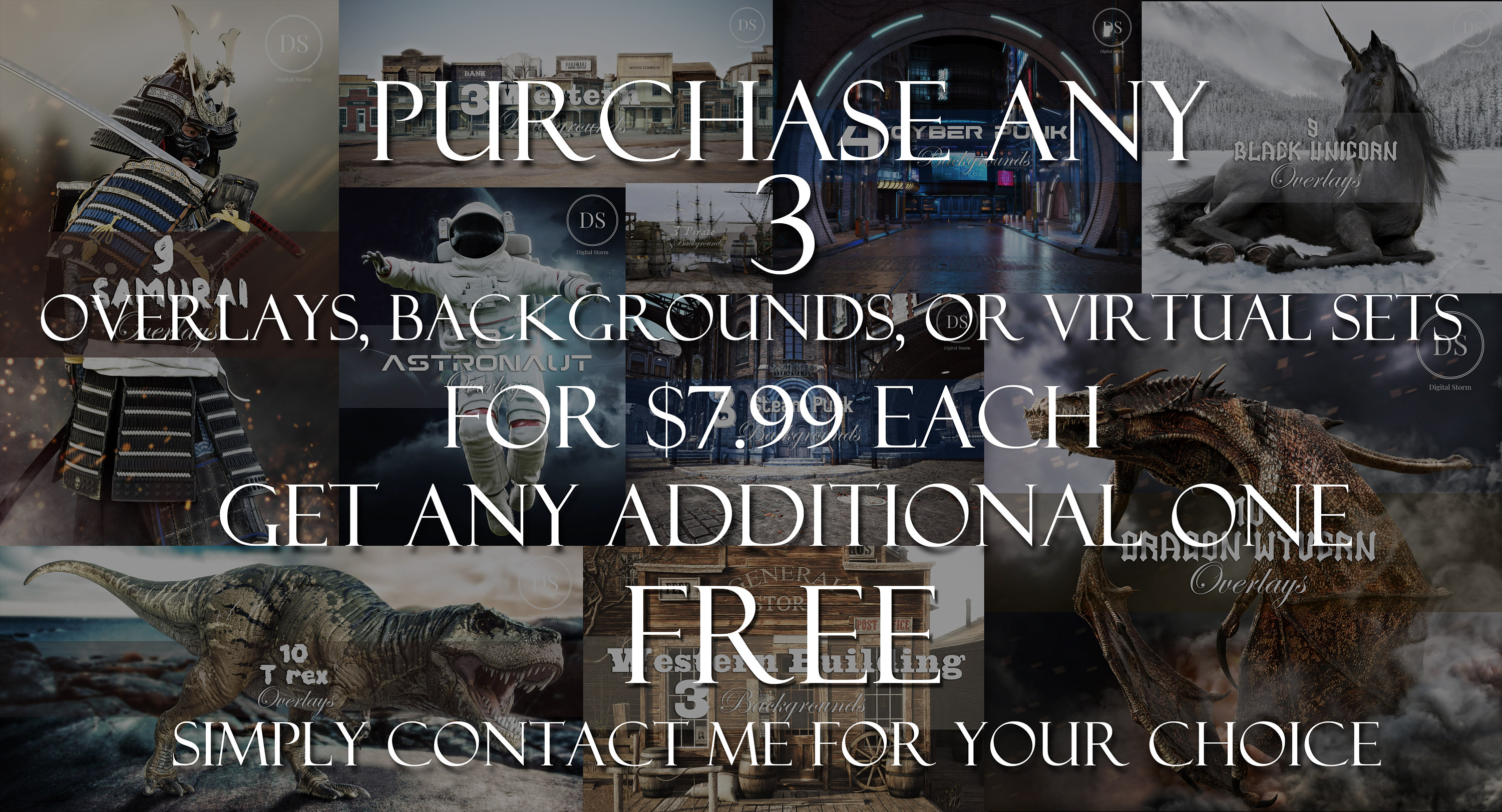 2 Fantasy Virtual Sets , Pre Composited Scenes , Virtual Backgrounds ...