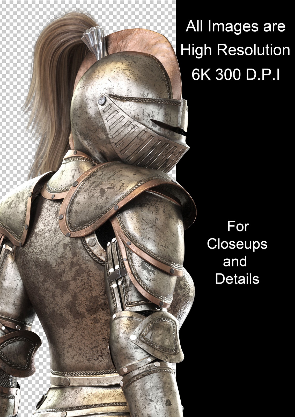 10 Female Knight Poses, Medieval Warrior , Png Transparent Overlays ...