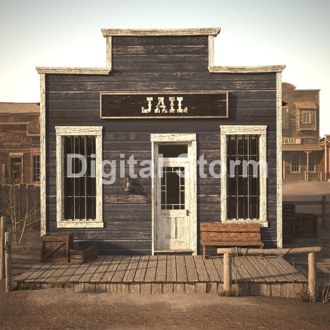 Western town old building backgrounds . Wild west collection | Etsy