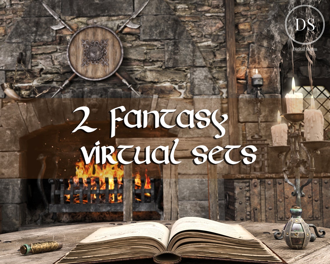 2 Fantasy Virtual Sets , Pre Composited Scenes , Virtual Backgrounds ...