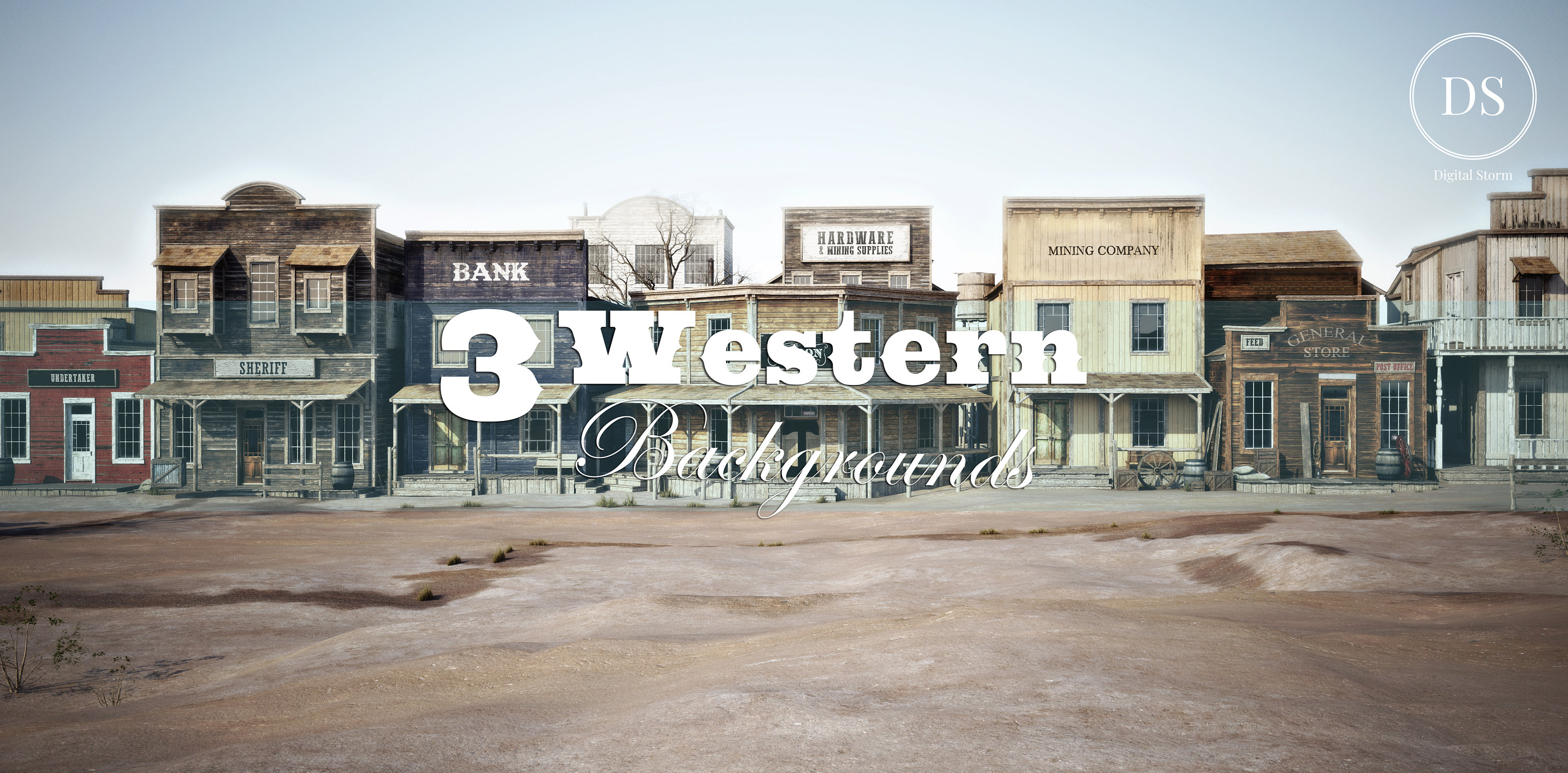 Western Town Background