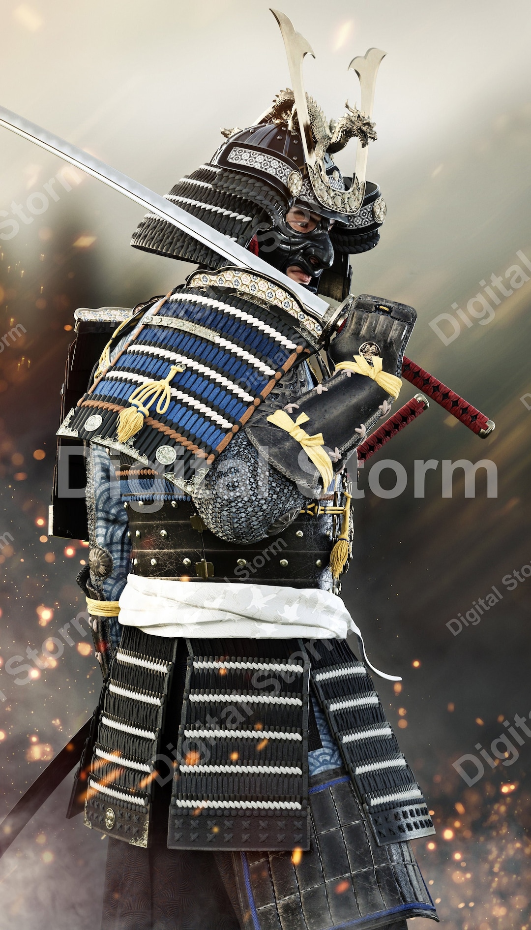 The Way of the Samurai , A Fully Armored Samurai Surveys the ...