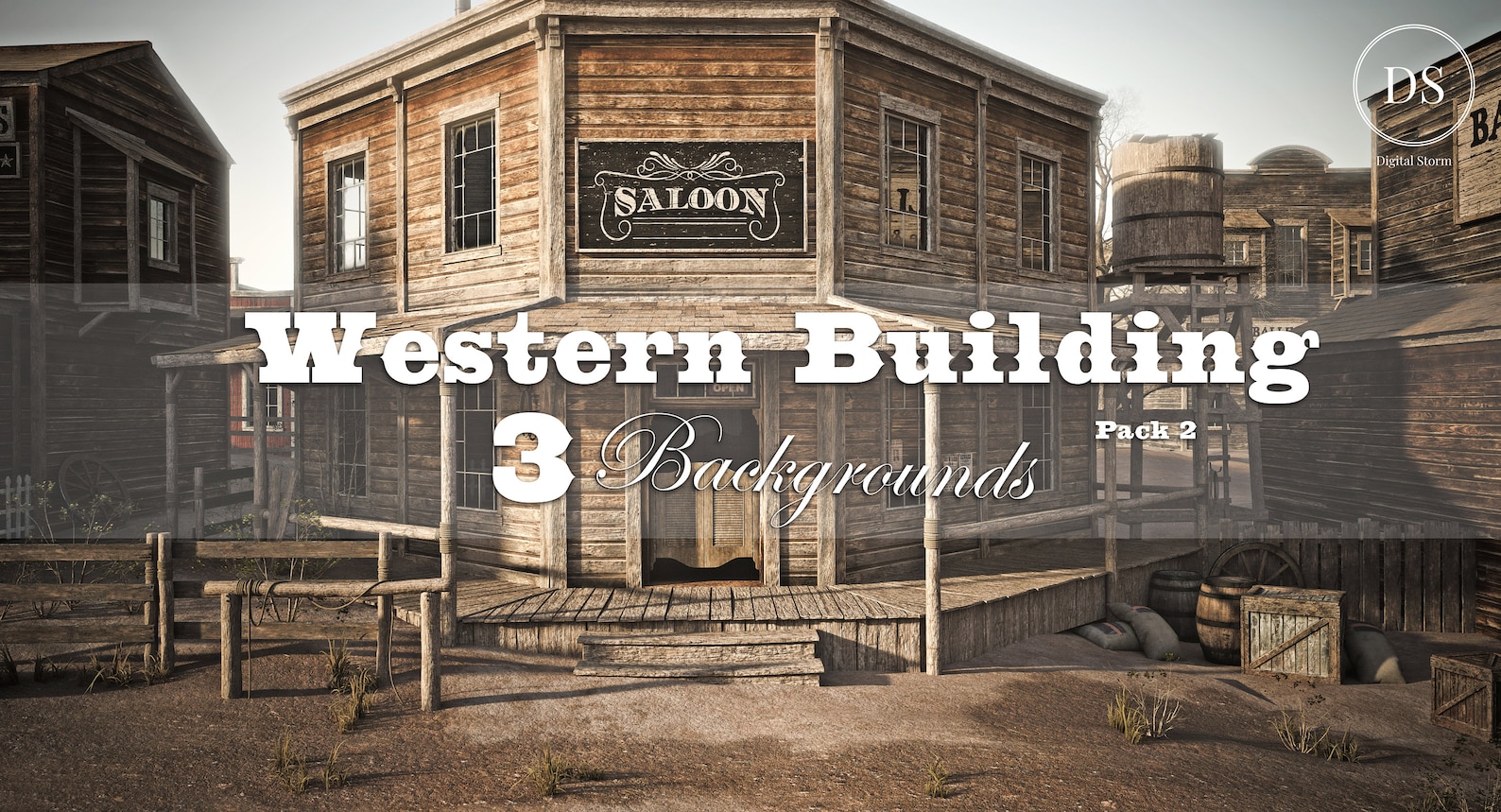 Western Town Old Building Backgrounds . Wild West Collection Backdrops ...