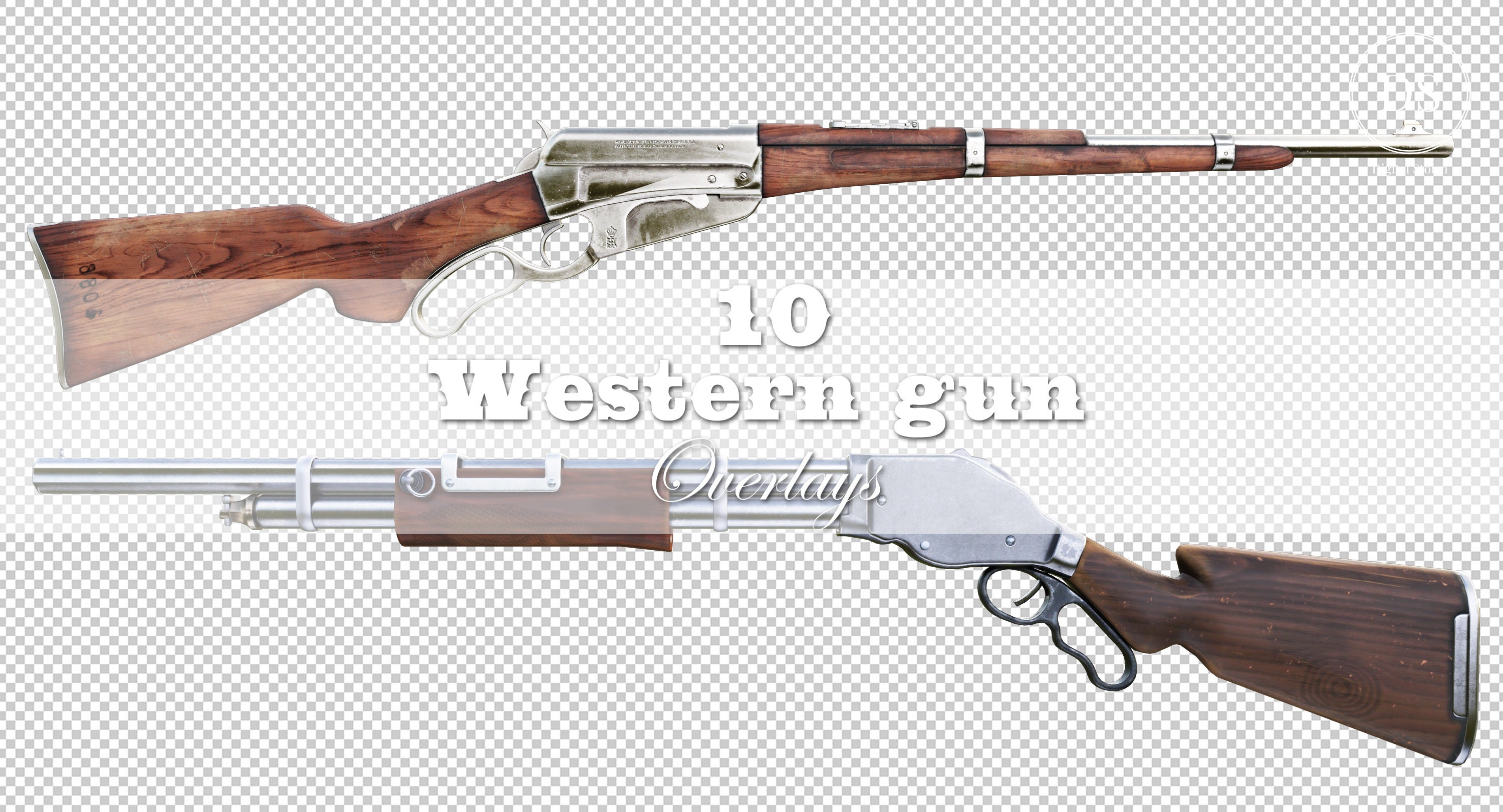 10 Western Weapon Transparent Overlays,transparent PNG Rifles,weapon ...