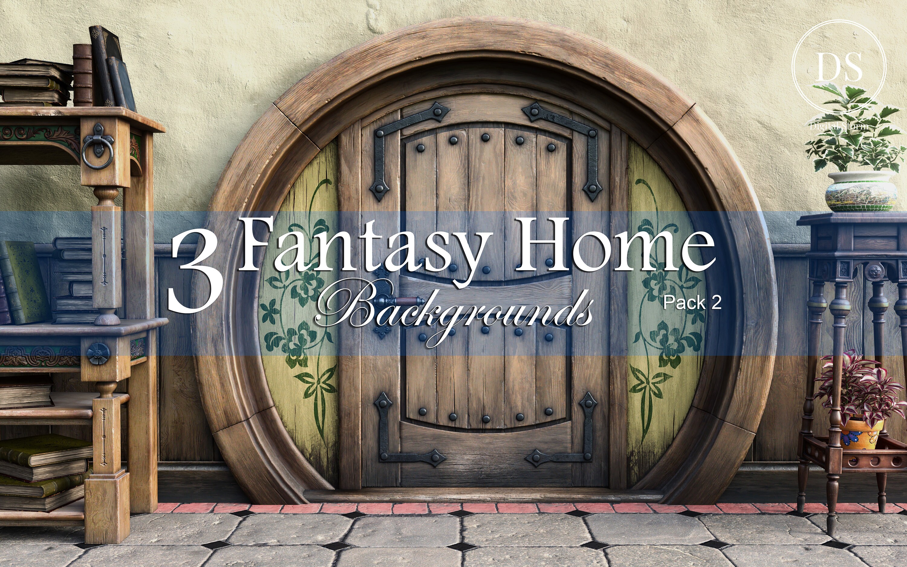 Fantasy Hobbit Tiny Home Background ,hobbit Clip Art for Composite ...