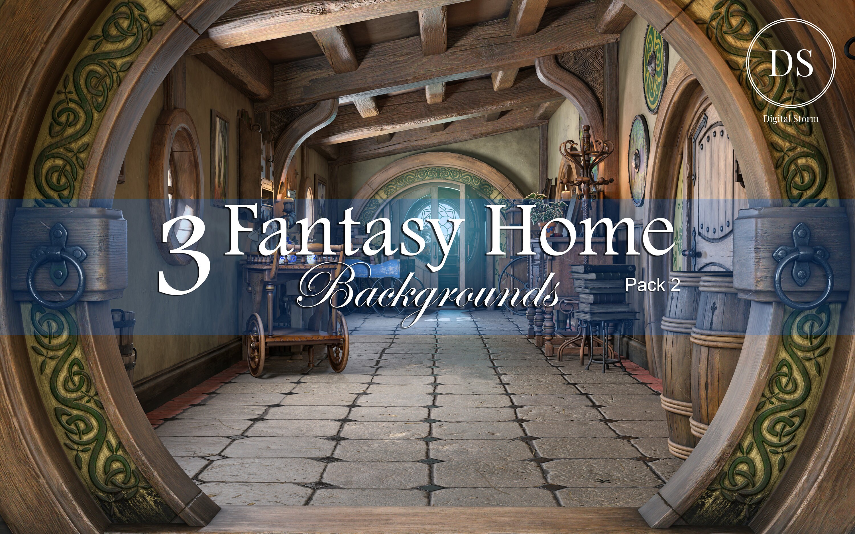 Fantasy Hobbit Tiny Home Background ,hobbit Clip Art for Composite ...