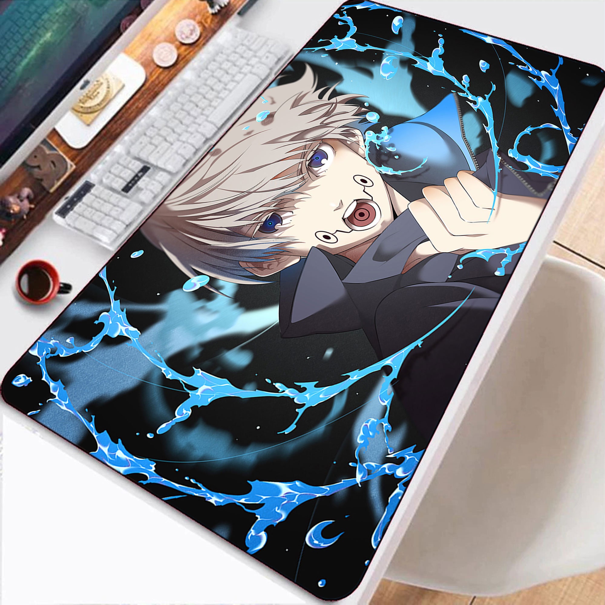RGB Mousepad, Anime Desk Mat, Kawaii Gaming Mousepad, Japanese Cartoon ...