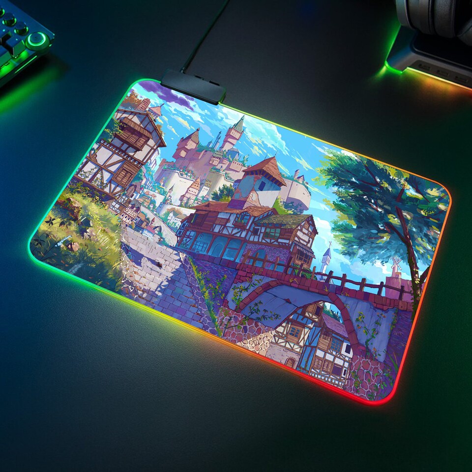 Anime LED RGB Mouse Pads Designed & Sold By DavHill