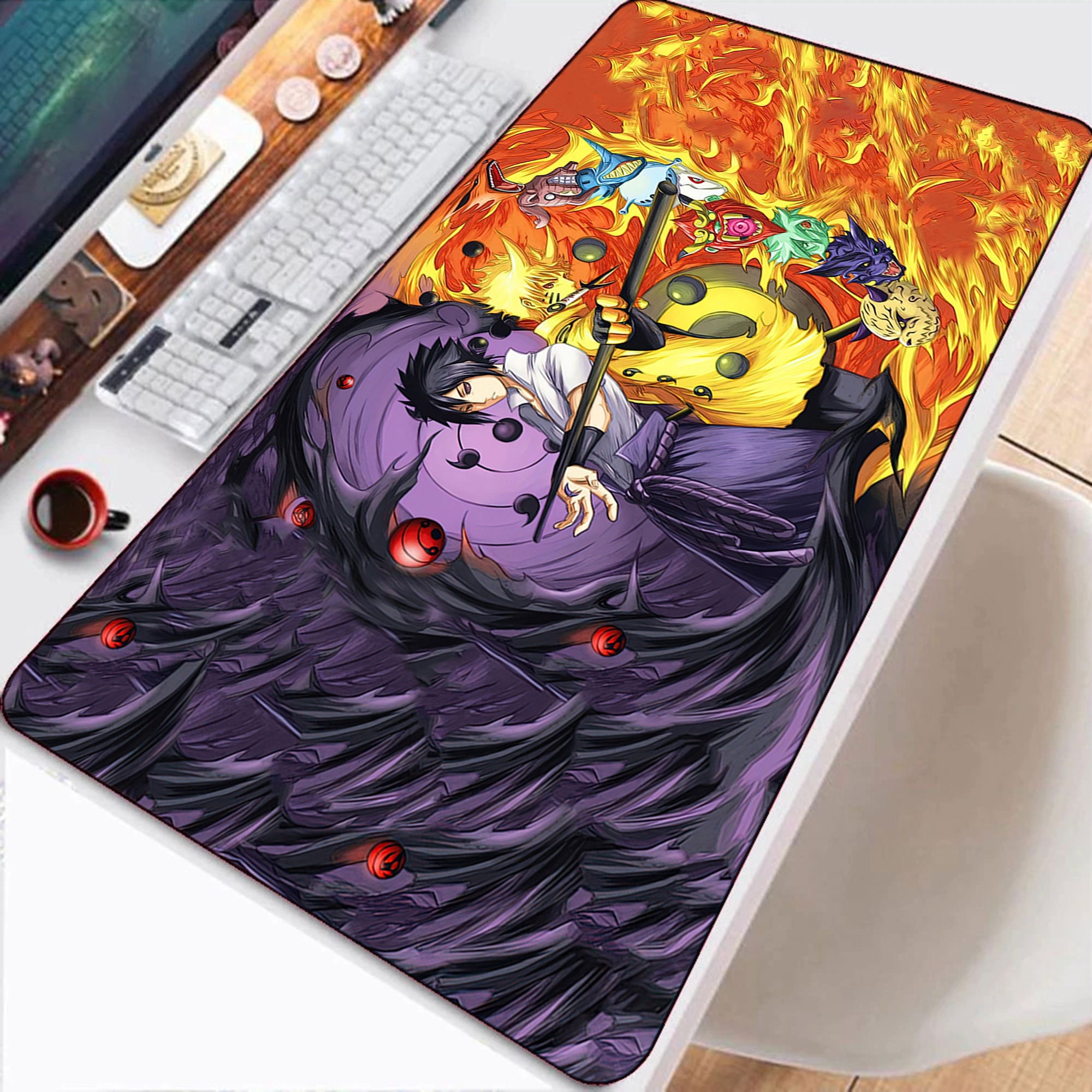 RGB Mousepad, Kawaii Gaming Mousepad, Anime Mousepad, Japanese Cartoon ...