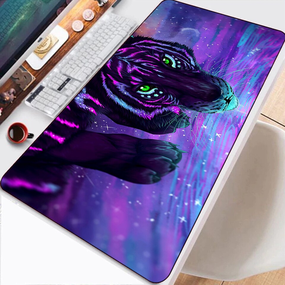 RGB Mousepad, Gaming Mousepad, Neon Mousepad, Tiger Desk Mat, Lighting ...