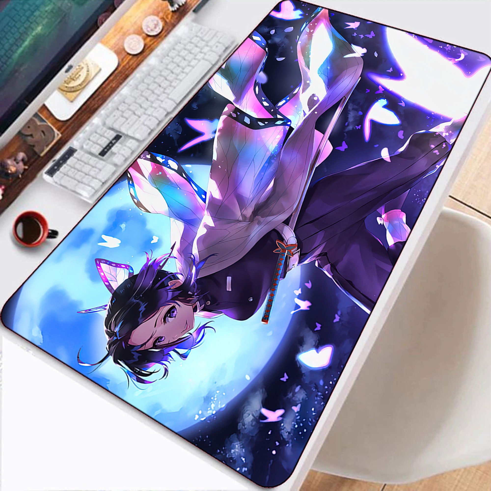 RGB Mousepad, Anime Girl Mousepad, Moonlight Mousepad, LED Gaming Desk ...