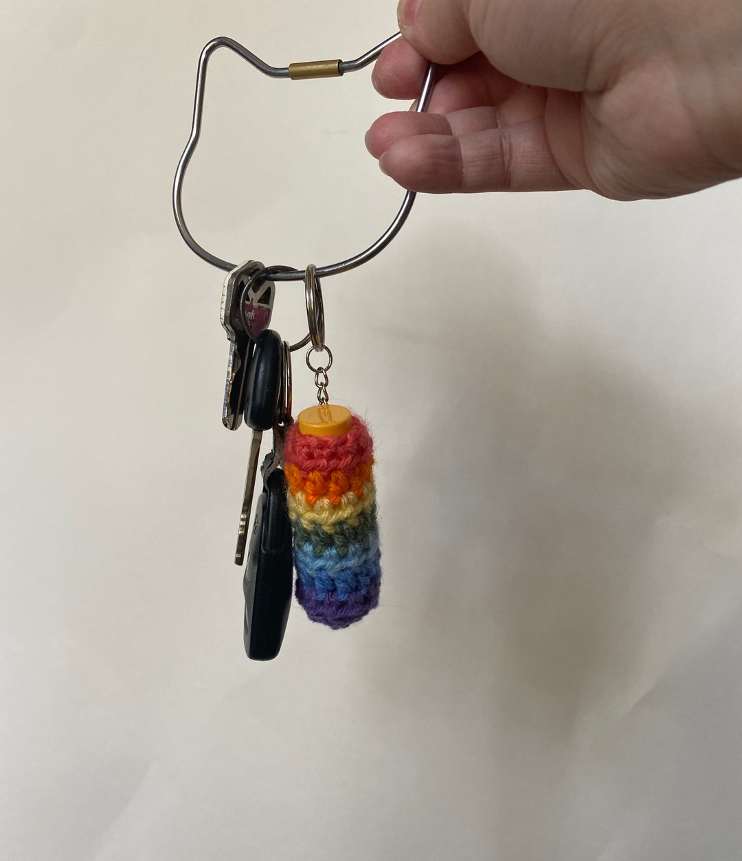 Chapstick Holder Keychain Pastel Rainbow Pride Flag - Etsy UK