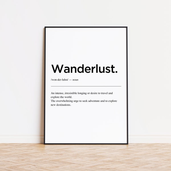 Wanderlust Print - Etsy