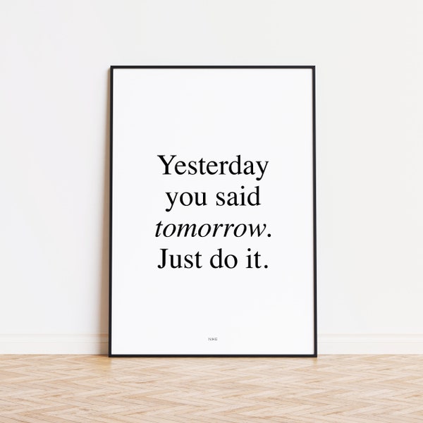 Nike Just Do It Sign - Etsy