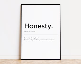 Honesty Art Print - Etsy