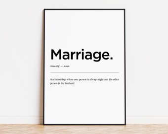 Marriage Wall Art - Etsy