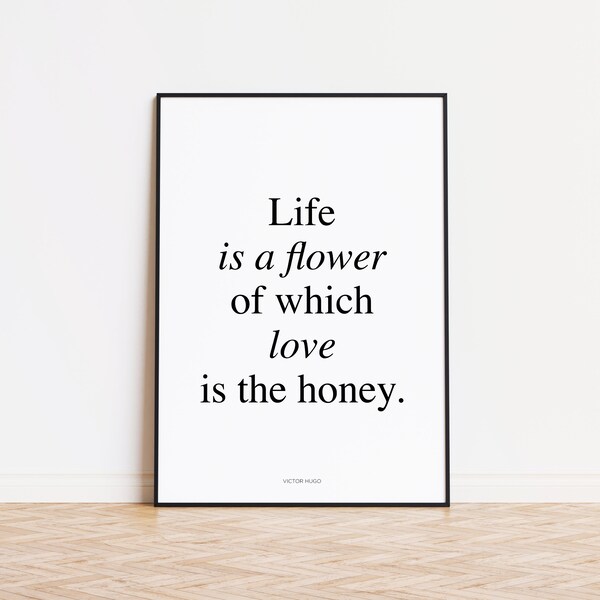 Victor Hugo Quote - Etsy