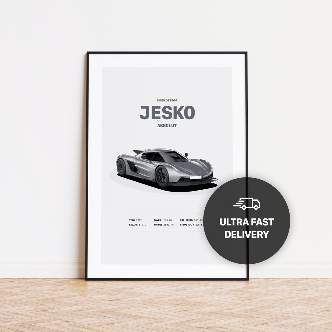 Koenigsegg Jesko Absolut Poster Koenigsegg Poster Car Wall - Etsy